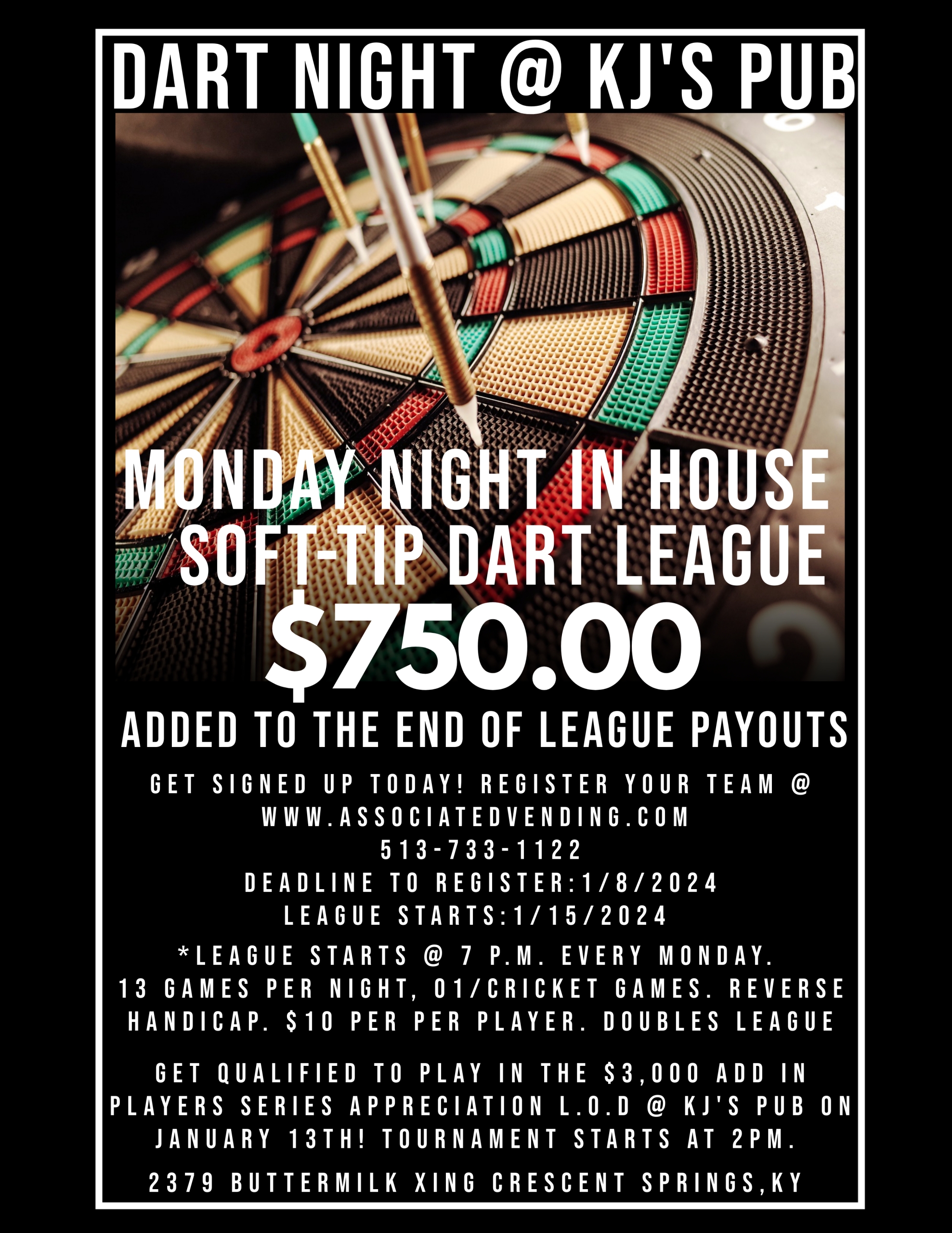 Dart Leagues – Associated Vending