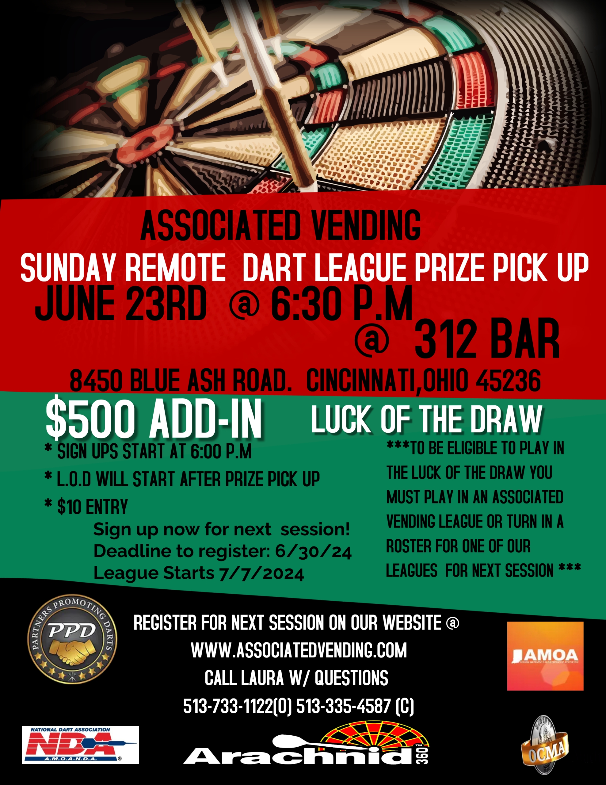 Dart Leagues – Associated Vending