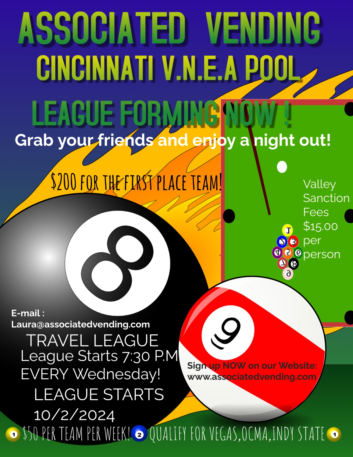 Pool Leagues – Associated Vending